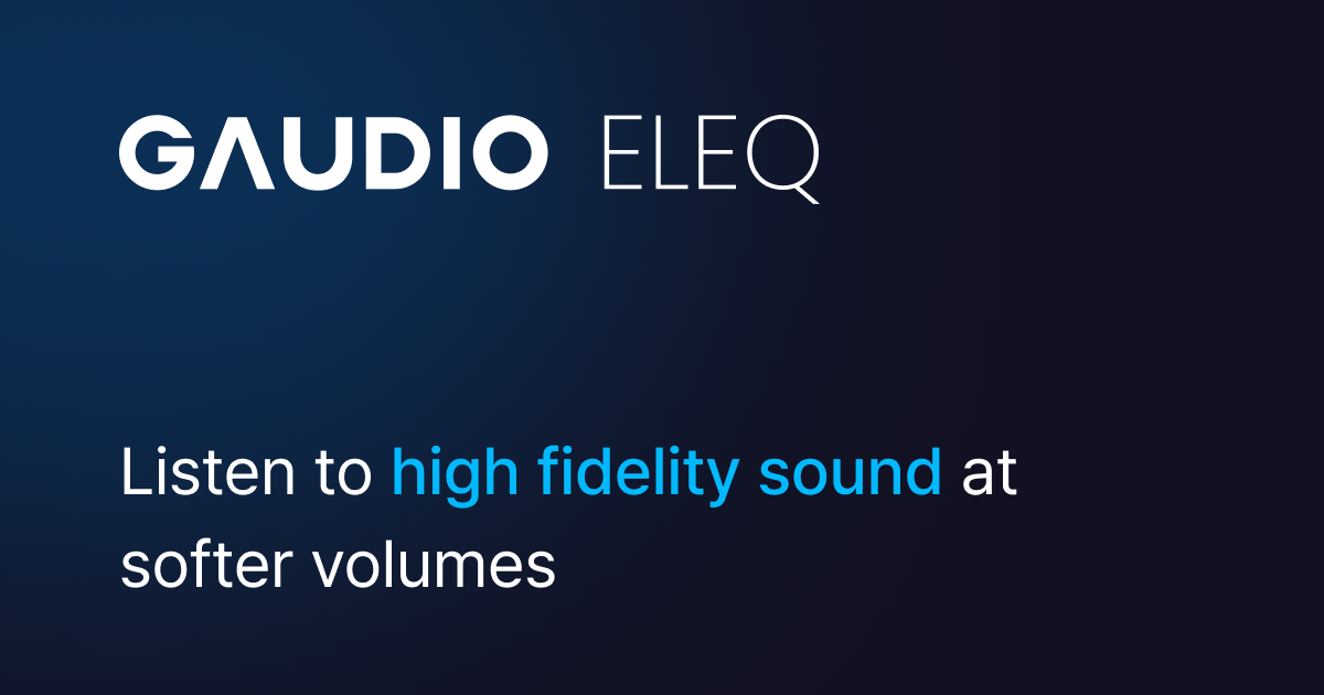 ELEQ: Equal Loudness EQ | Gaudio Lab