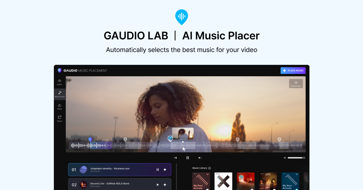 AI Music Placement | Gaudio Lab