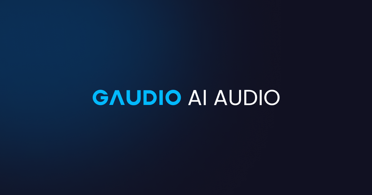 Generative Audio AI | Gaudio Lab