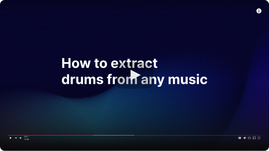 How to Extract Drums from Any Music