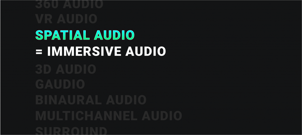 Spatial Audio, Immersive Audio, 3D Audio